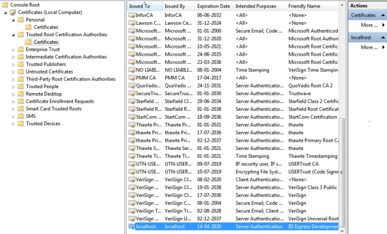 How to Enable SSL in Visual Studio for a .NET Project