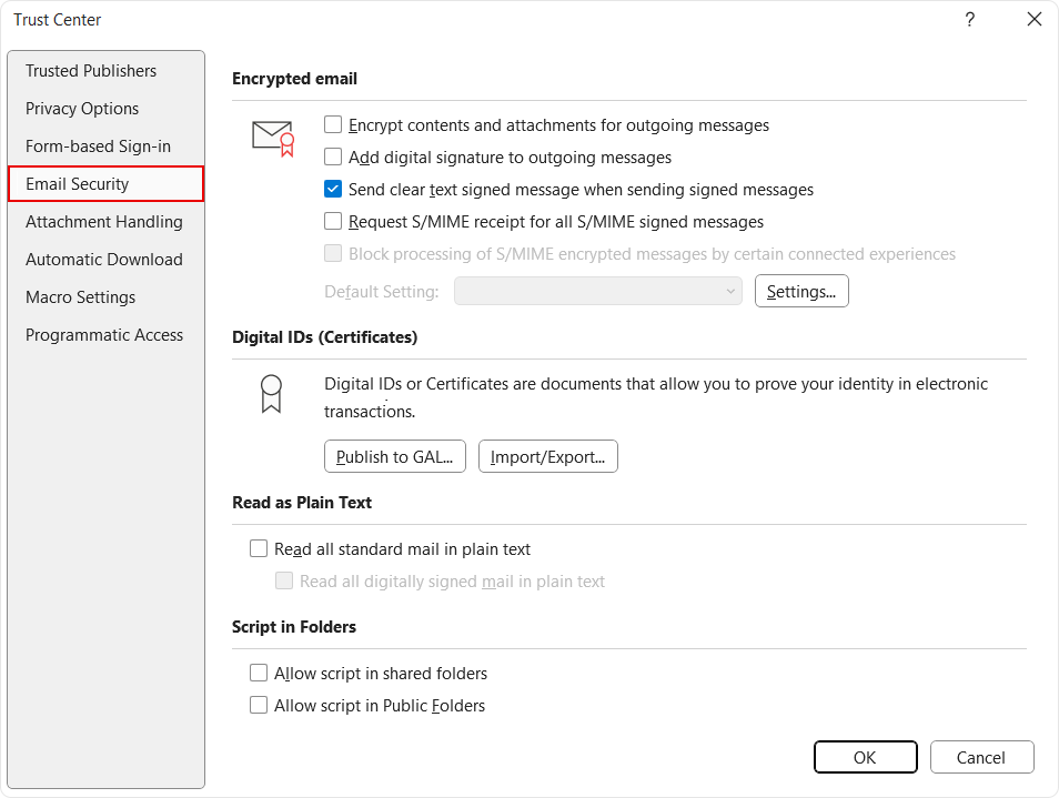 How to Install an S/MIME Certificate in Outlook
